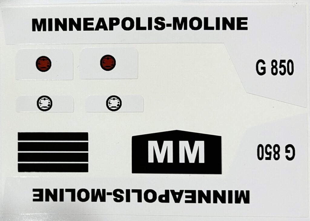 Decal 1/16 MM G850 Set - DMM043 - Midwest Decals & Farm Toys