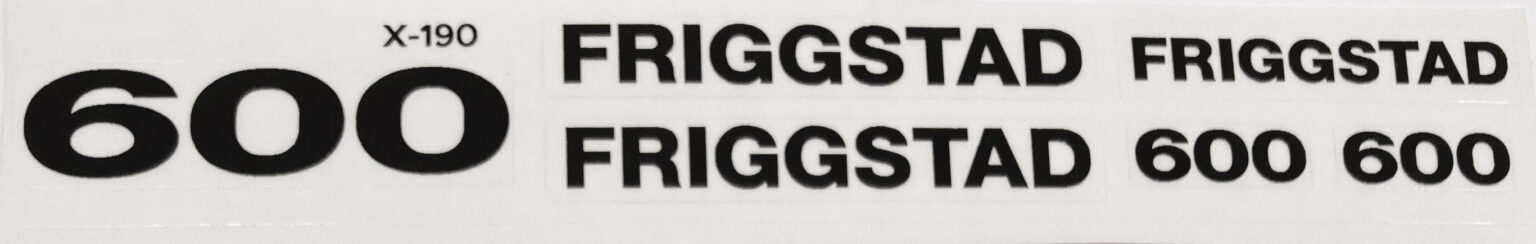 Decal 1/16 Friggstad 600 model number set -DX190 - Midwest Decals ...