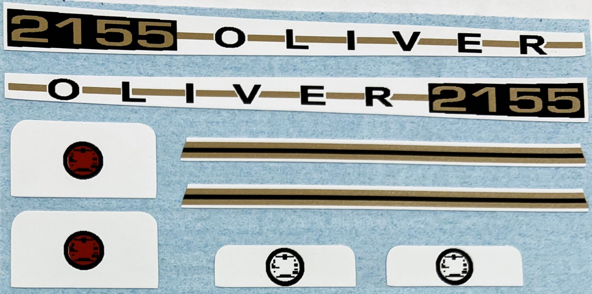 Decal 1/16 Oliver 2155 Set - DO158 - Midwest Decals & Farm Toys