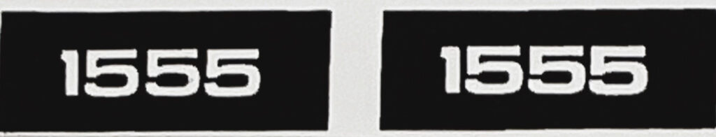 Decal 1/16 Oliver 1750 Model Numbers - DO15 - Midwest Decals & Farm Toys