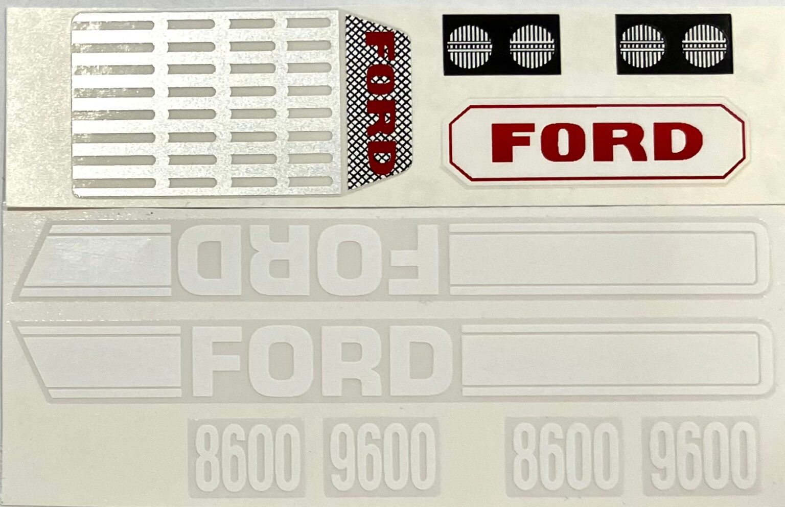 Decal 1/16 Ford 8600 9600 Set - DF102 - Midwest Decals & Farm Toys