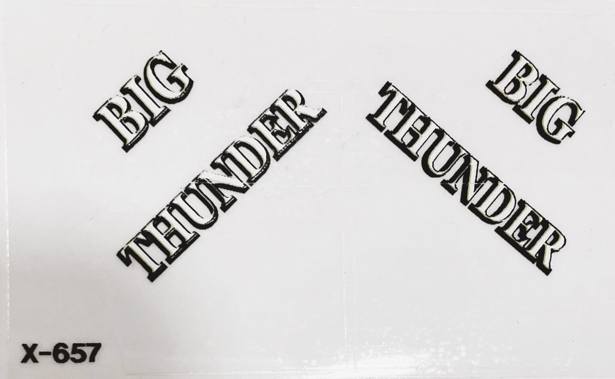 Decal 1/16 Big Thunder - DX657 - Midwest Decals & Farm Toys