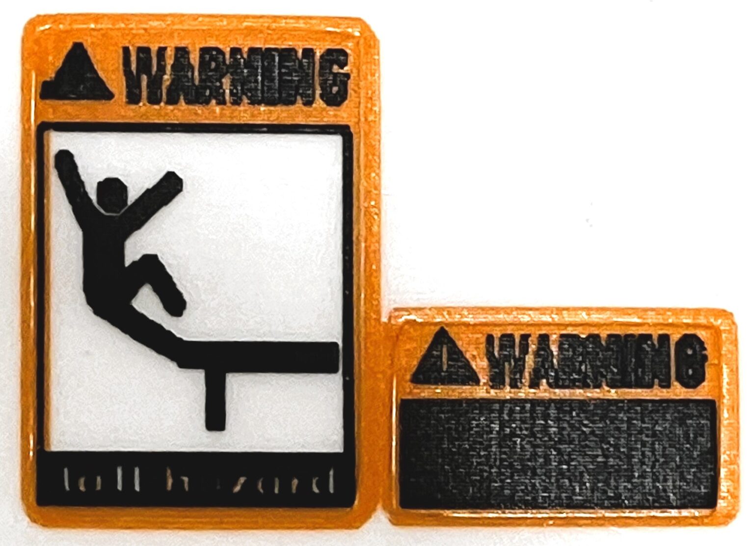 Decal 1/16 Warning Labels, Orange (Pair) DX717 - Midwest Decals & Farm Toys