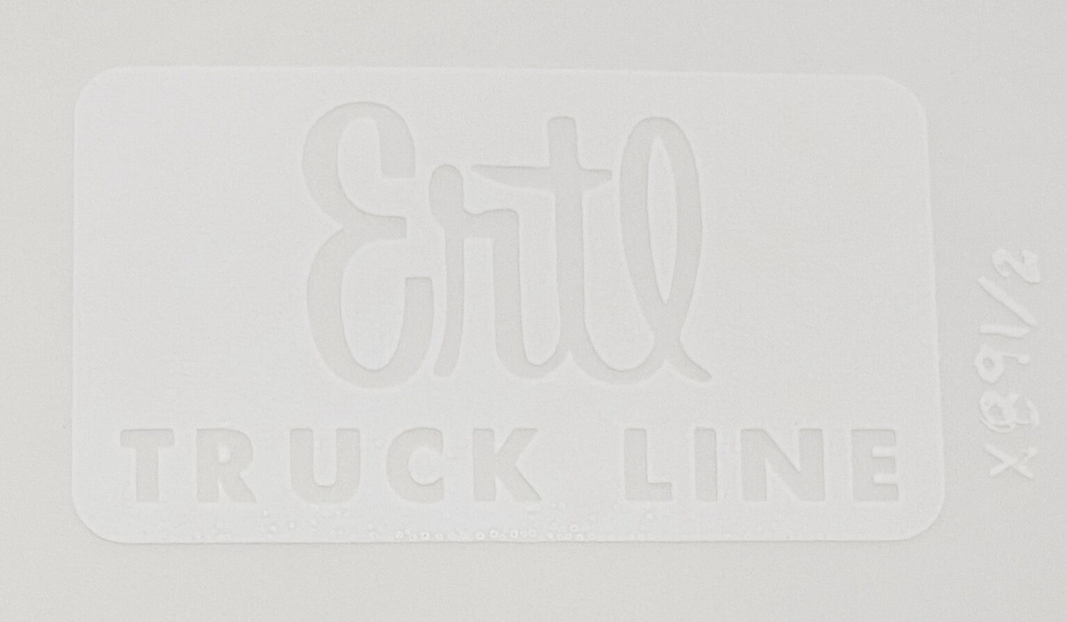 Decal Ertl Truck Line - White 1 3/4in. X 1in. - DX891 - Midwest Decals ...