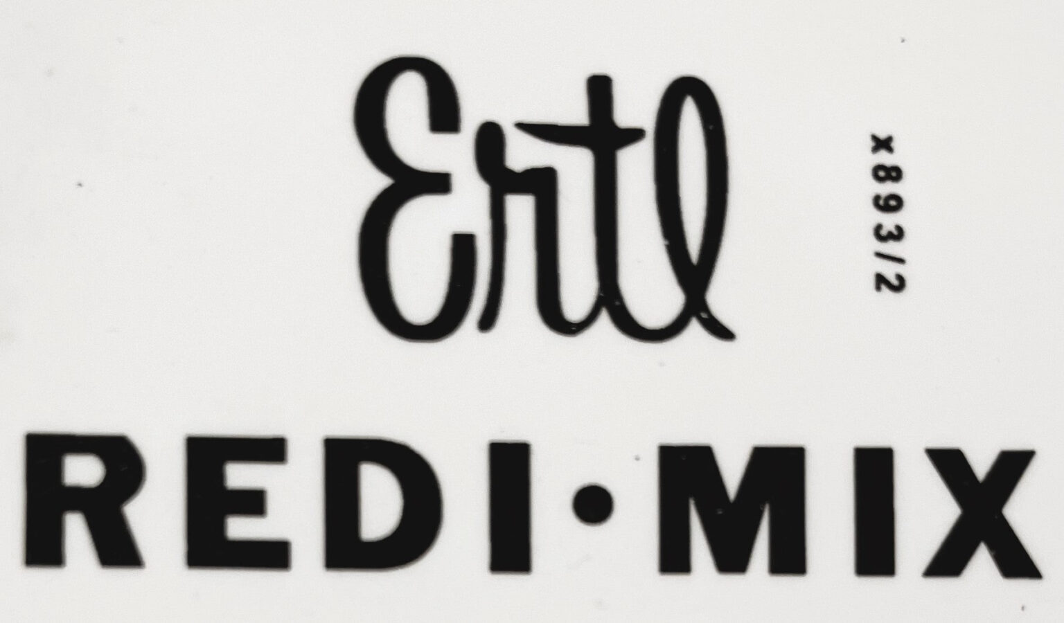 Decal Ertl Redi-Mix - Black 1 inch x 3/4 inch - DX893 - Midwest Decals ...