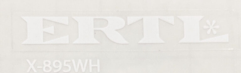 Decal Ertl with star white - DX895WH - Midwest Decals & Farm Toys