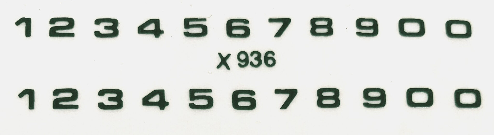 Decal Number Set - Green 1/8in. x 1/8in. - DX936 - Midwest Decals ...