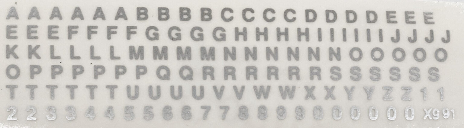 Alphabet & Numbers Decals Archives - Midwest Decals & Farm Toys