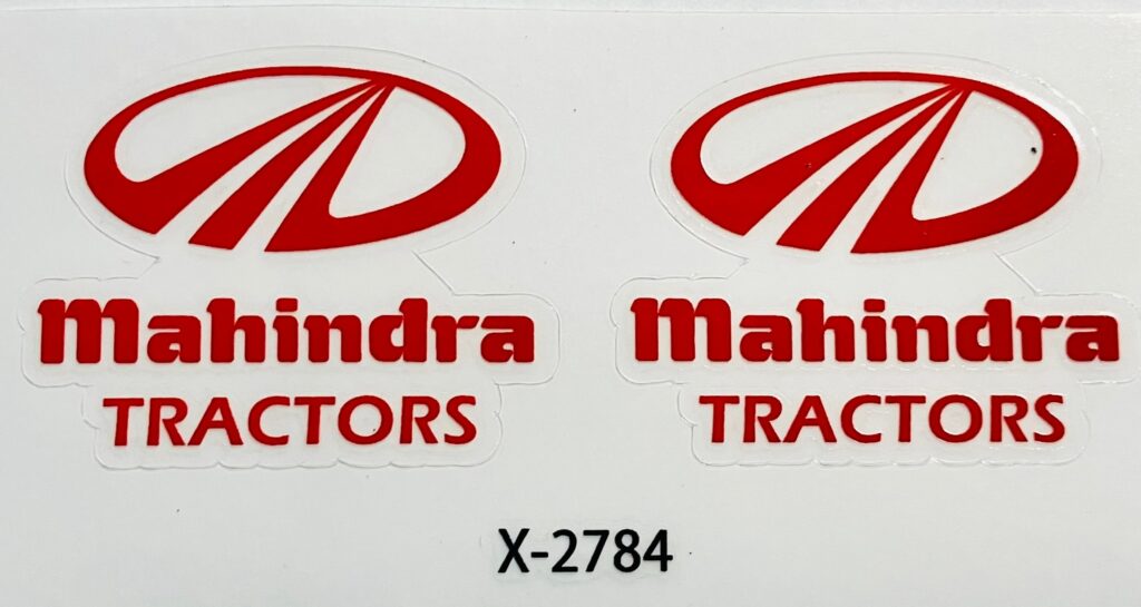 Decal Mahindra Logo - DX2784 - Midwest Decals & Farm Toys