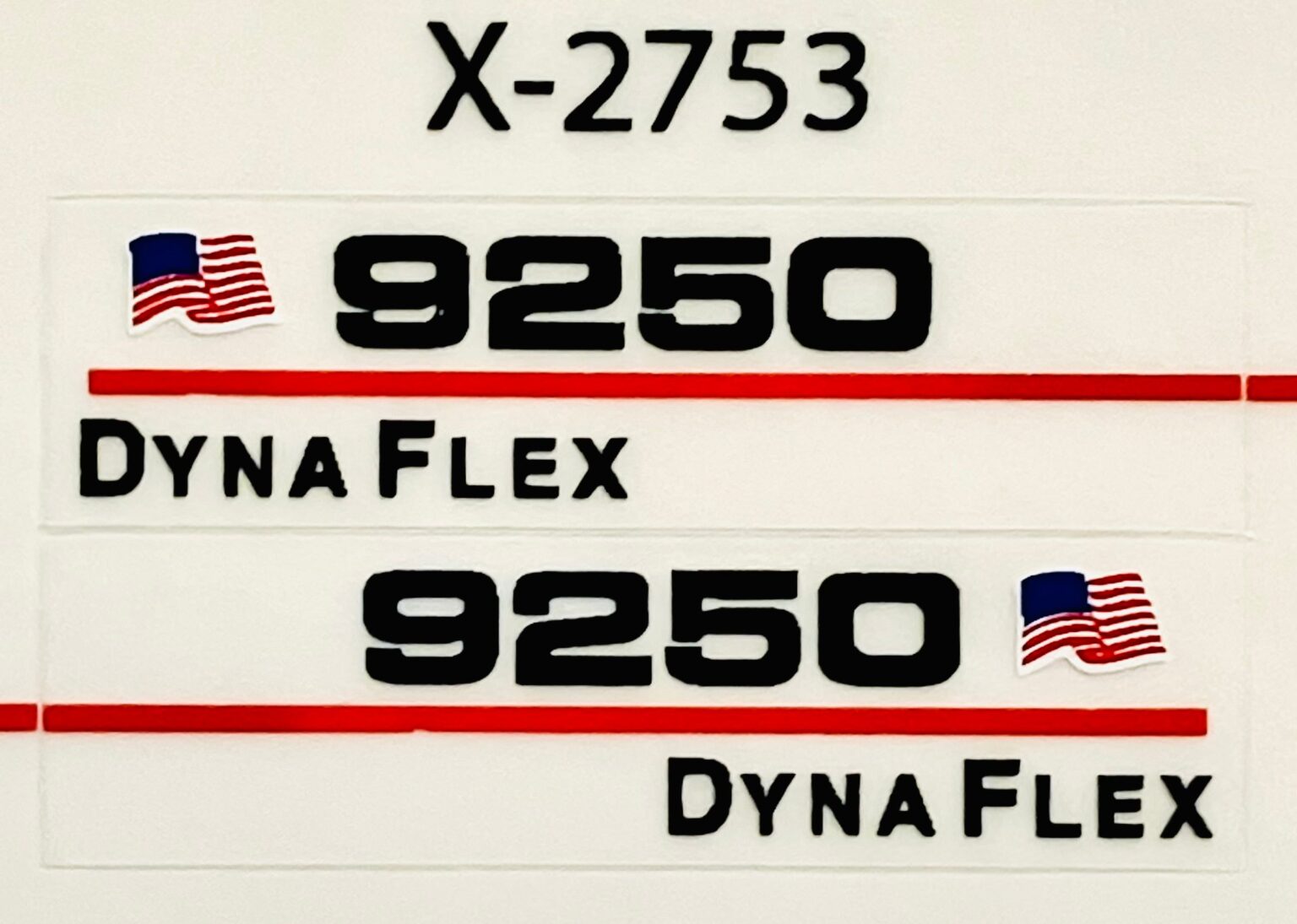 Decal 1/24 Gleaner Head 9250 Dyna Flex DX2753 - Midwest Decals & Farm Toys