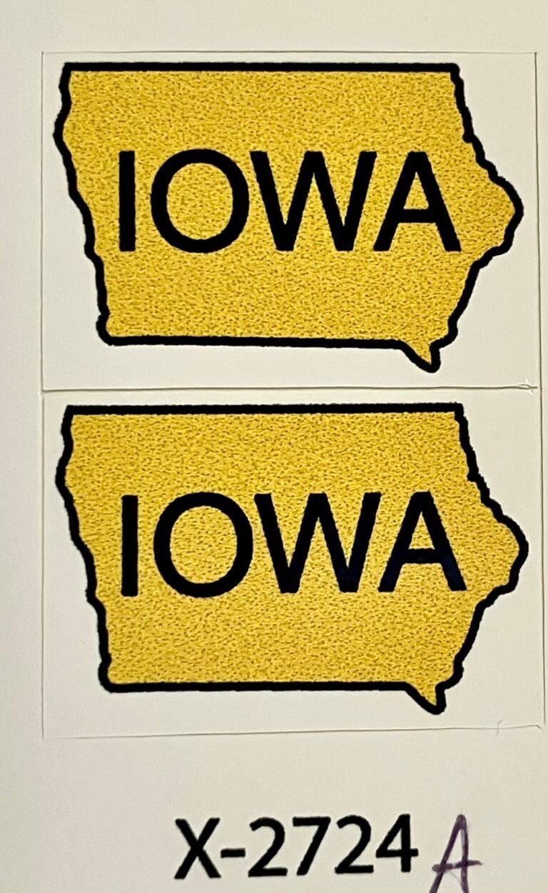 Decal State of Iowa large - DX2724A - Midwest Decals & Farm Toys