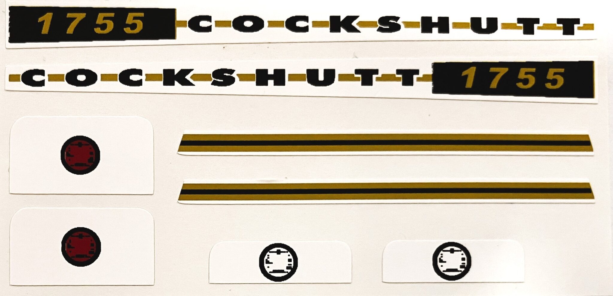 Decal 1/16 Decal Cockshutt 1755 Set - DCK053 - Midwest Decals & Farm Toys