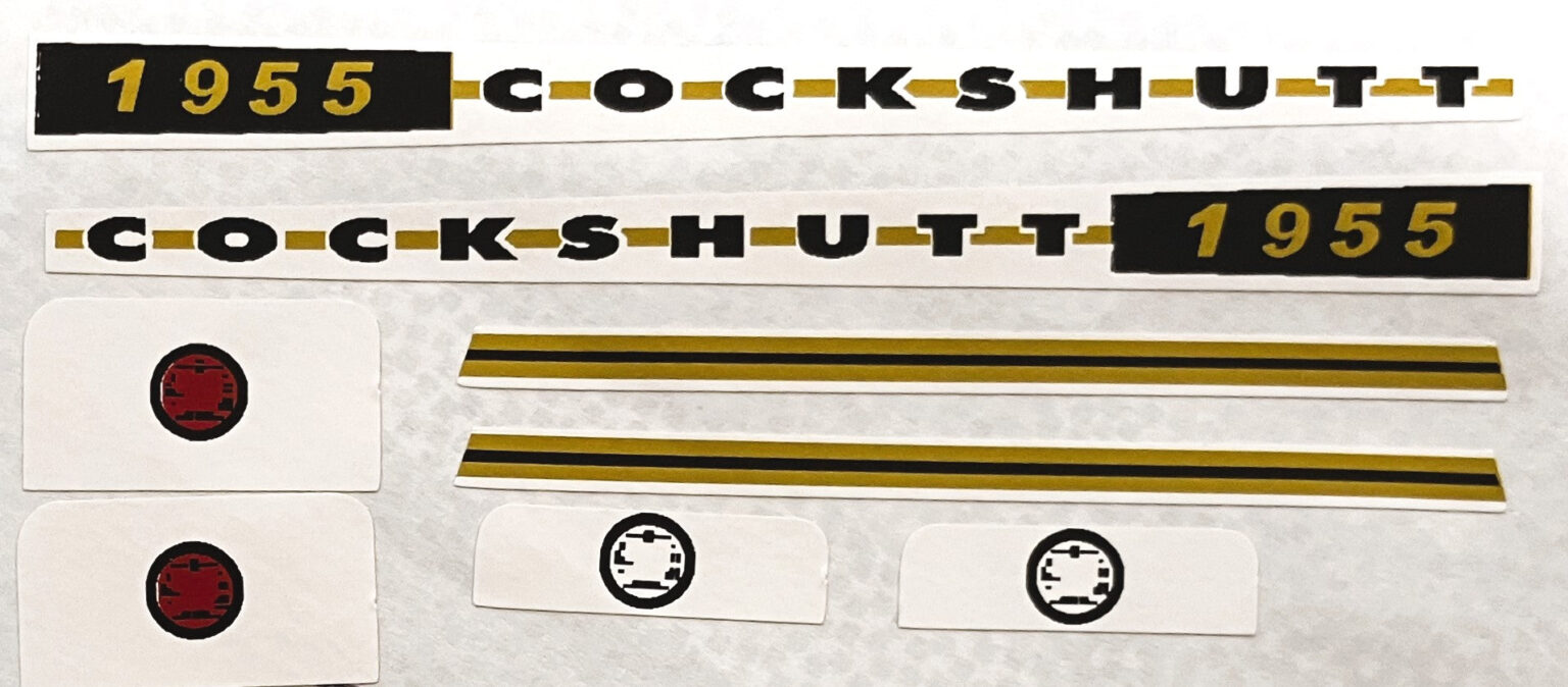 Decal 1/16 Cockshutt 1955 Set - DCK055 - Midwest Decals & Farm Toys