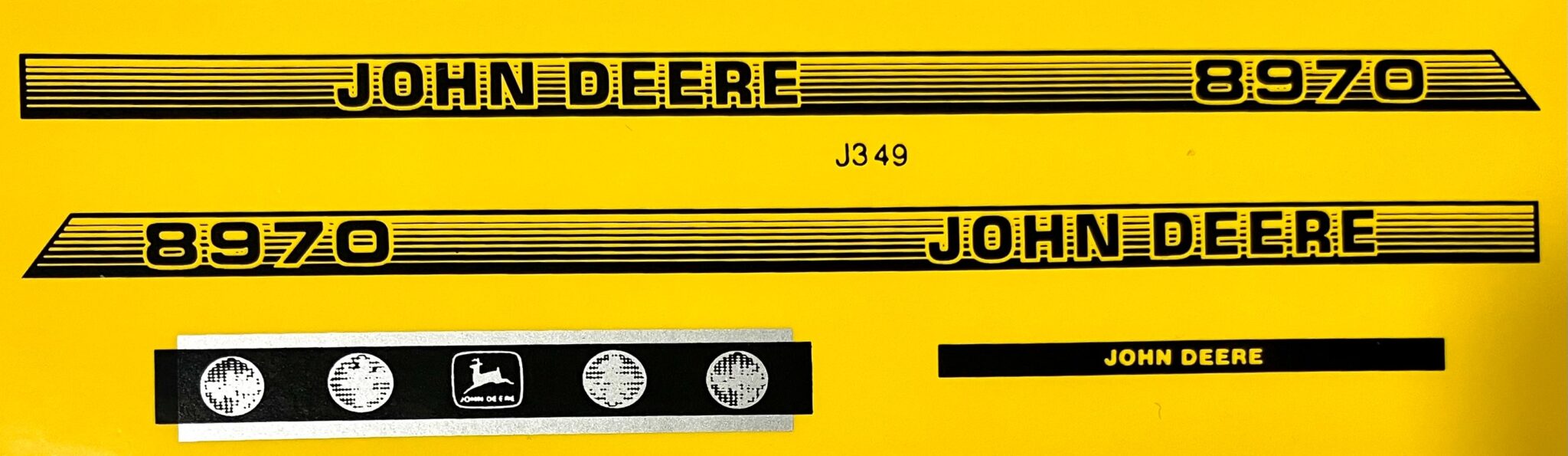 Decal 1/16 John Deere 8970 Set - DJ349 - Midwest Decals & Farm Toys