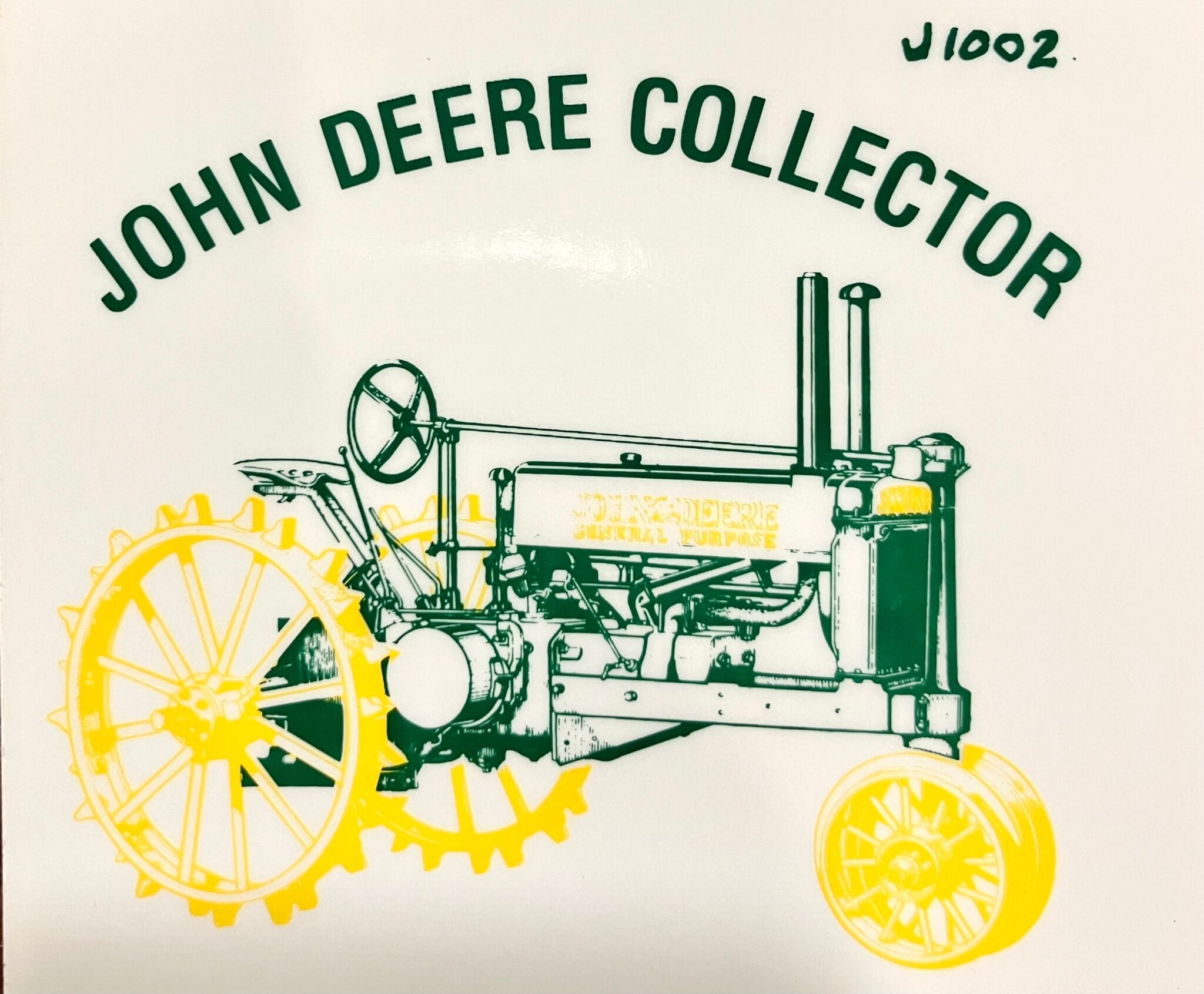 Decal John Deere Collector w/John Deere GP Tractor - 3 1/4" - DJ1002 ...