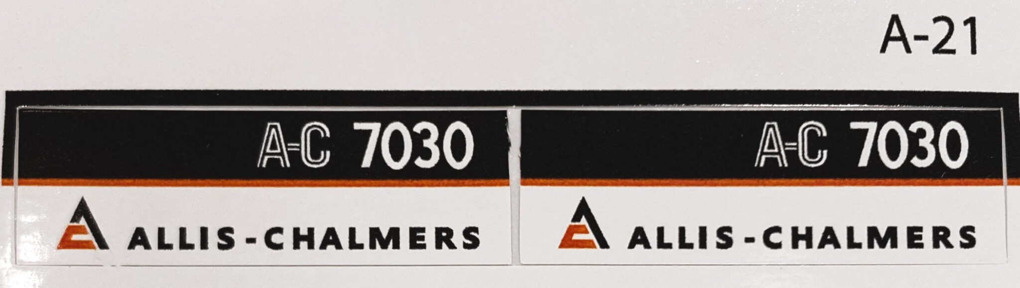 Decal 1/16 Allis Chalmers 7030 Model numbers (maroon belly) - DA21 ...