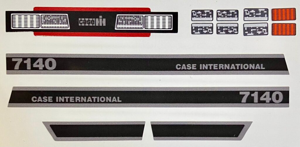 Decal 1/16 Case IH 7140 Set (early version) - DC114 - Midwest Decals ...