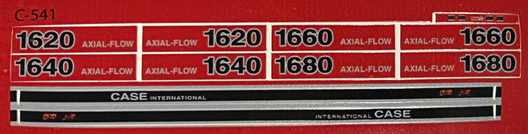 Decal 1/64 Case IH Combine 1620, 1640, 1660, 1680 Model # Set - DC541 ...