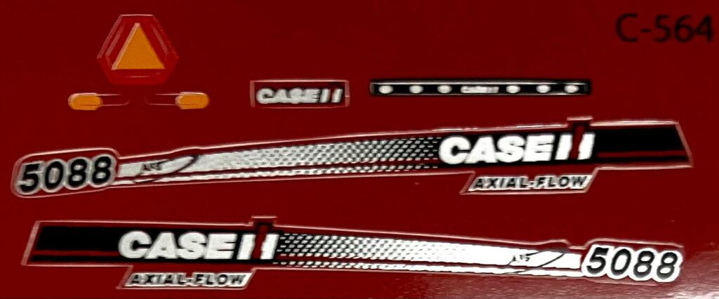 Decal 1/64 Case IH Combine 5088 Set - DC564 - Midwest Decals & Farm Toys