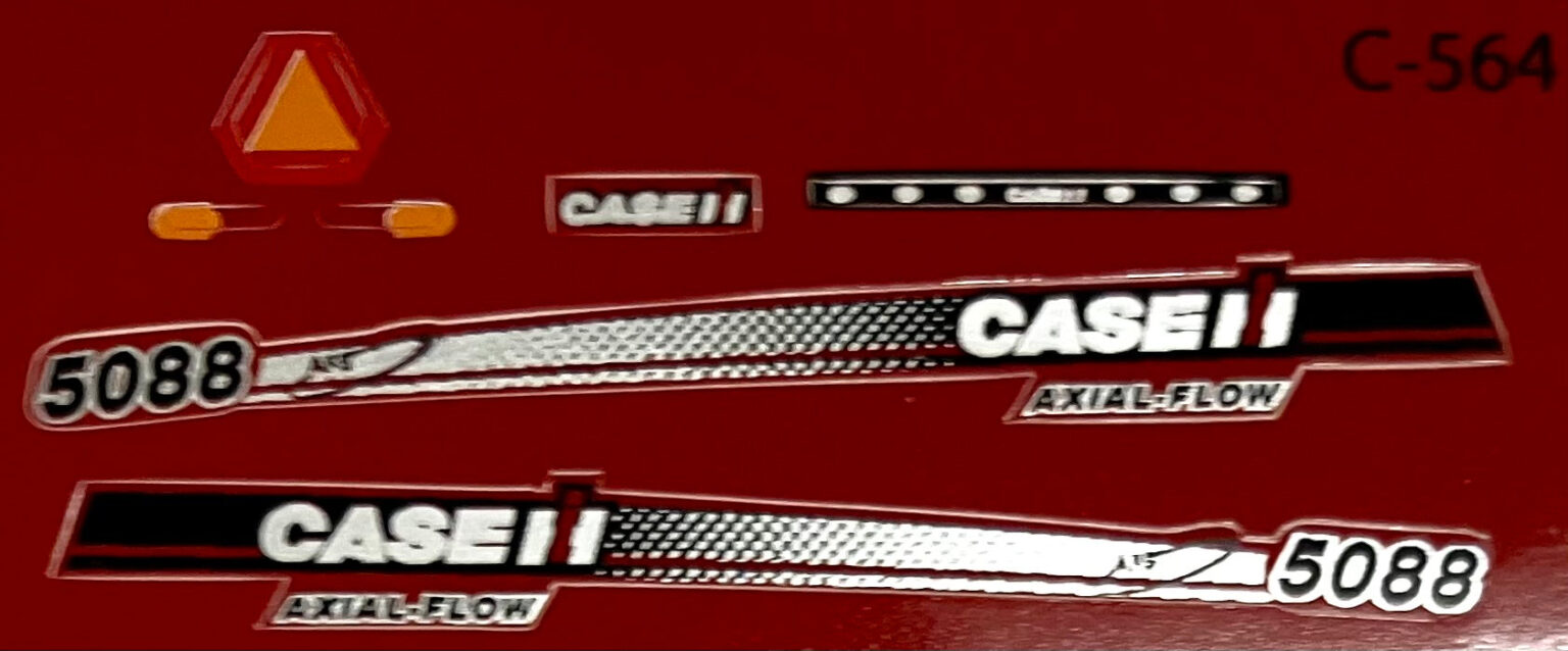 Decal 1/64 Case IH Combine 5088 Set - DC564 - Midwest Decals & Farm Toys