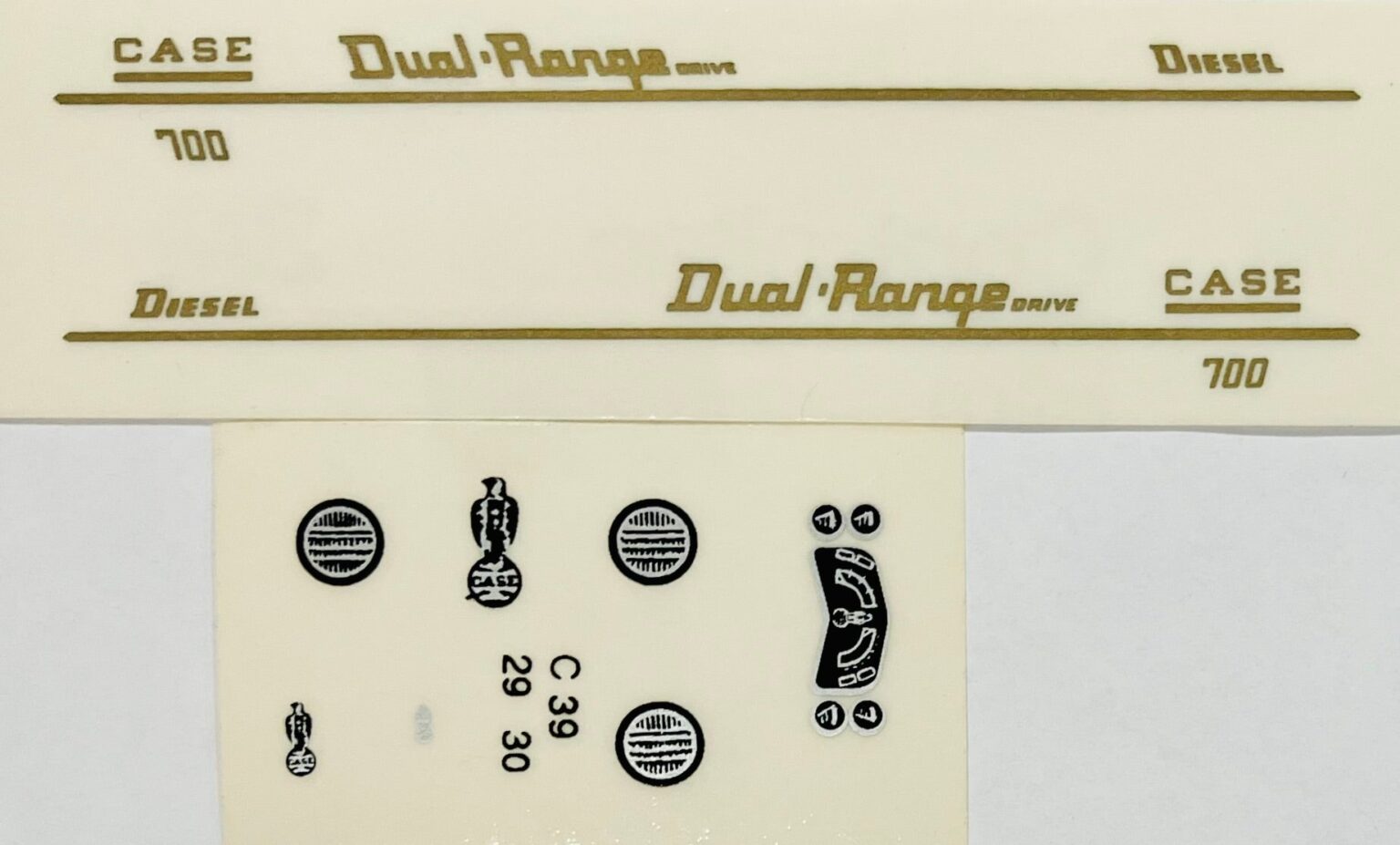 Decal 1/16 Case 700 Dual Range Demostrator Set (gold) - DC29 - Midwest ...
