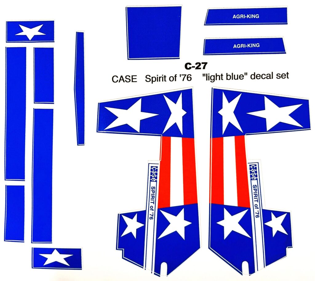 Decal 1/16 Case Spirit of '76 Set (light blue) - DC27 - Midwest Decals ...