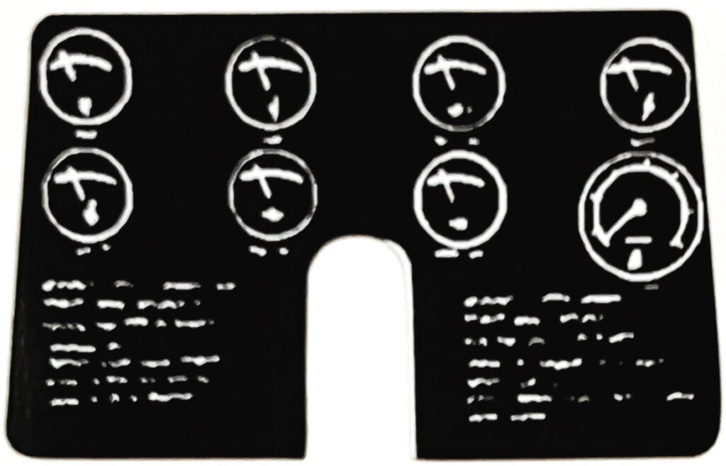 Decal 1/16 Case Agri King Dash Decal - DC38 - Midwest Decals & Farm Toys