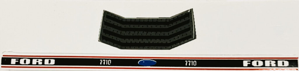 Decal 1/64 Ford 7710 Black - DF716 - Midwest Decals & Farm Toys