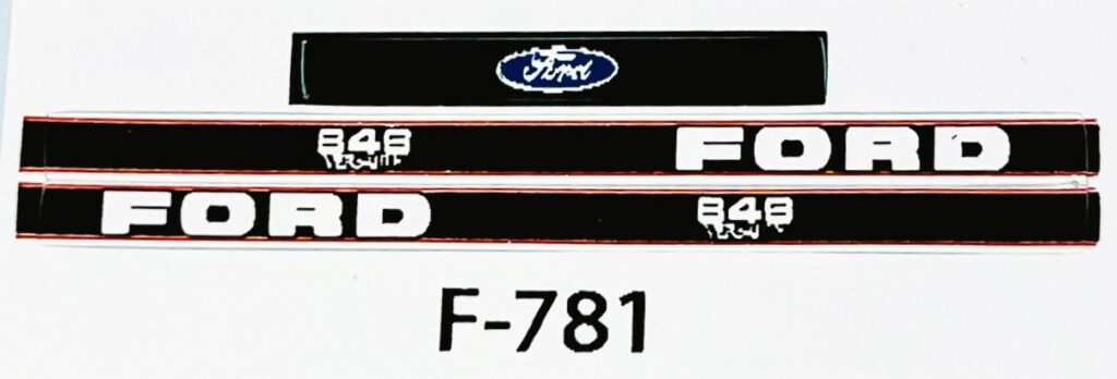 Decal 1/64 Ford 846 4WD Set - DF781 - Midwest Decals & Farm Toys