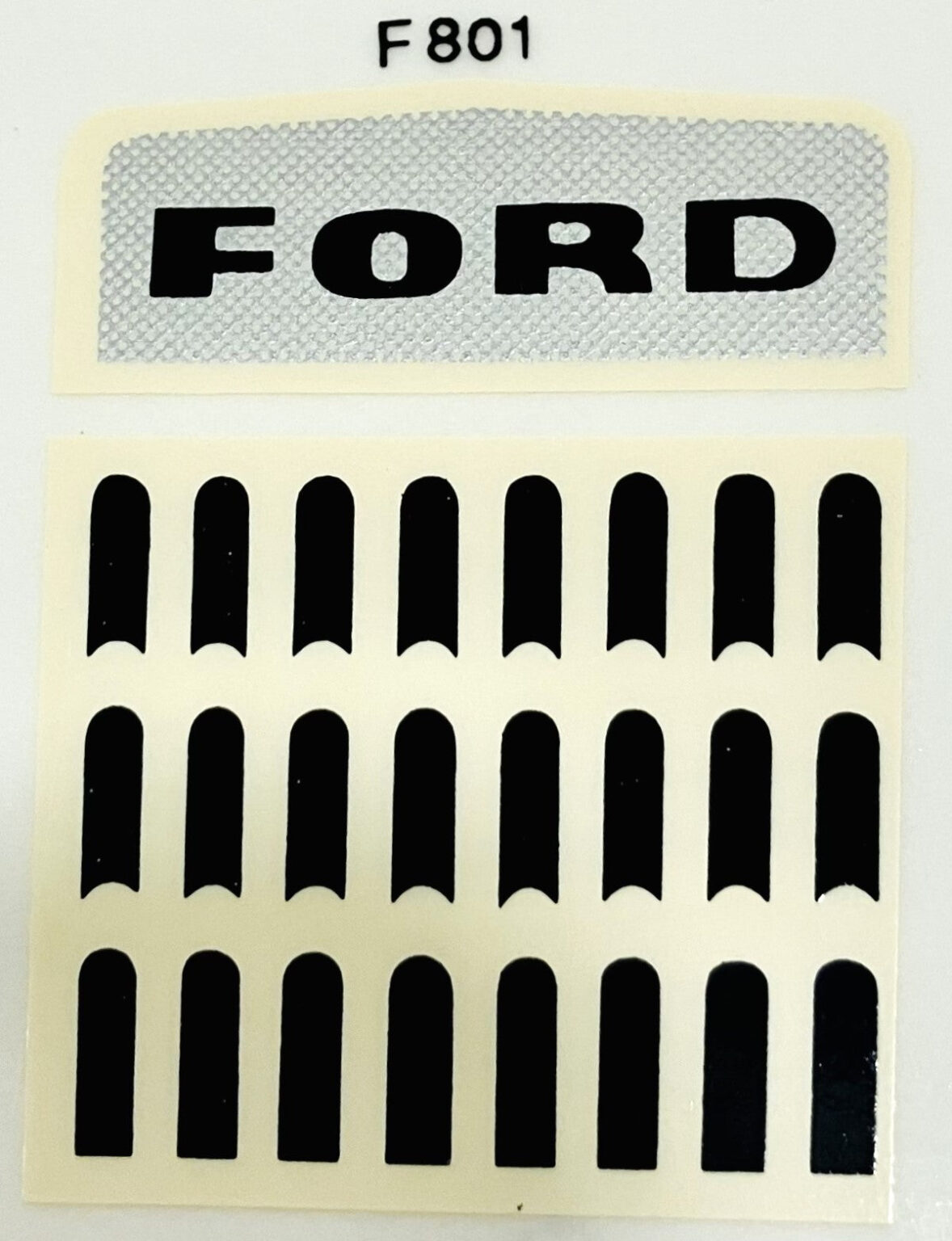 Decal 1/12 Ford Industrial Grille - DF801 - Midwest Decals & Farm Toys