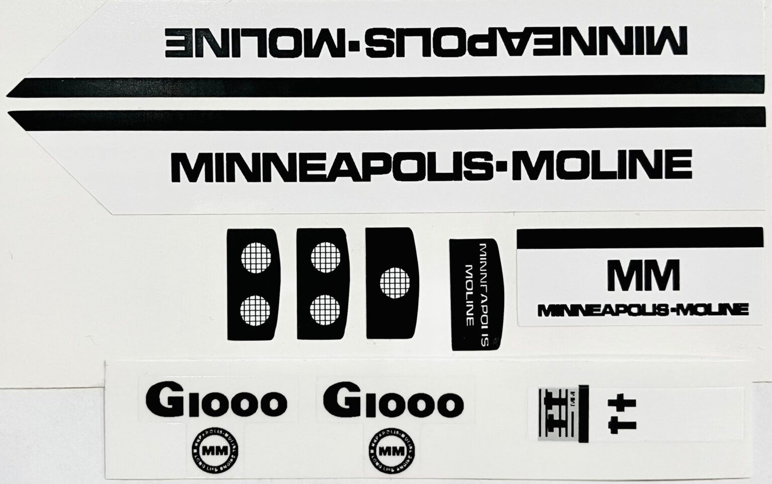 Decal 1/16 Minneapolis Moline Model G1000 Decal Set - DMM2 - Midwest ...
