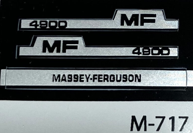 Decal 1/64 Massey Ferguson 4900 Set DM717 - Midwest Decals & Farm Toys