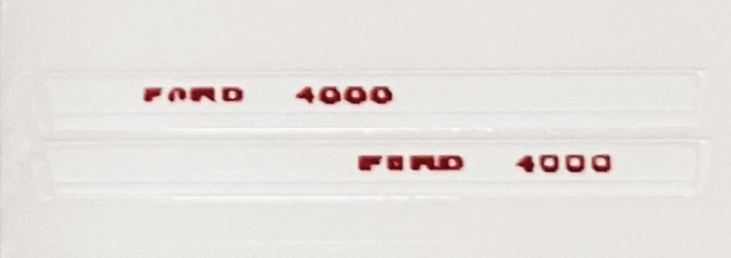 Decal 1/64 Ford 4000 - DF761 - Midwest Decals & Farm Toys