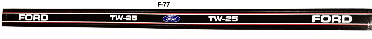 Decal 1/16 Ford TW-25 Stripes - DF77 - Midwest Decals & Farm Toys