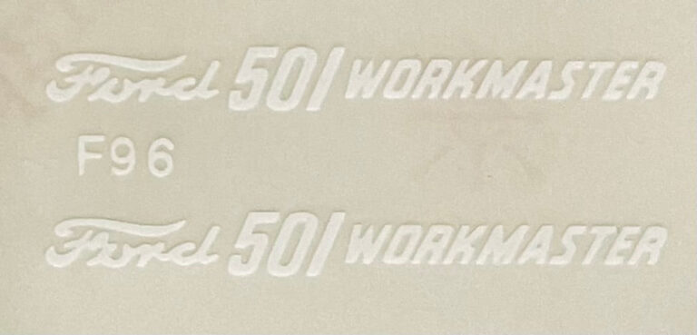 Decal 1/16 Ford 501 Workmaster - DF96 - Midwest Decals & Farm Toys