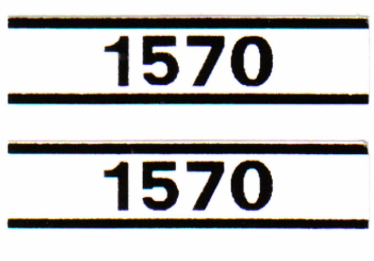 Decal 1/16 Case 1570 Model Numbers (Pair) - DXC037 - Midwest Decals ...
