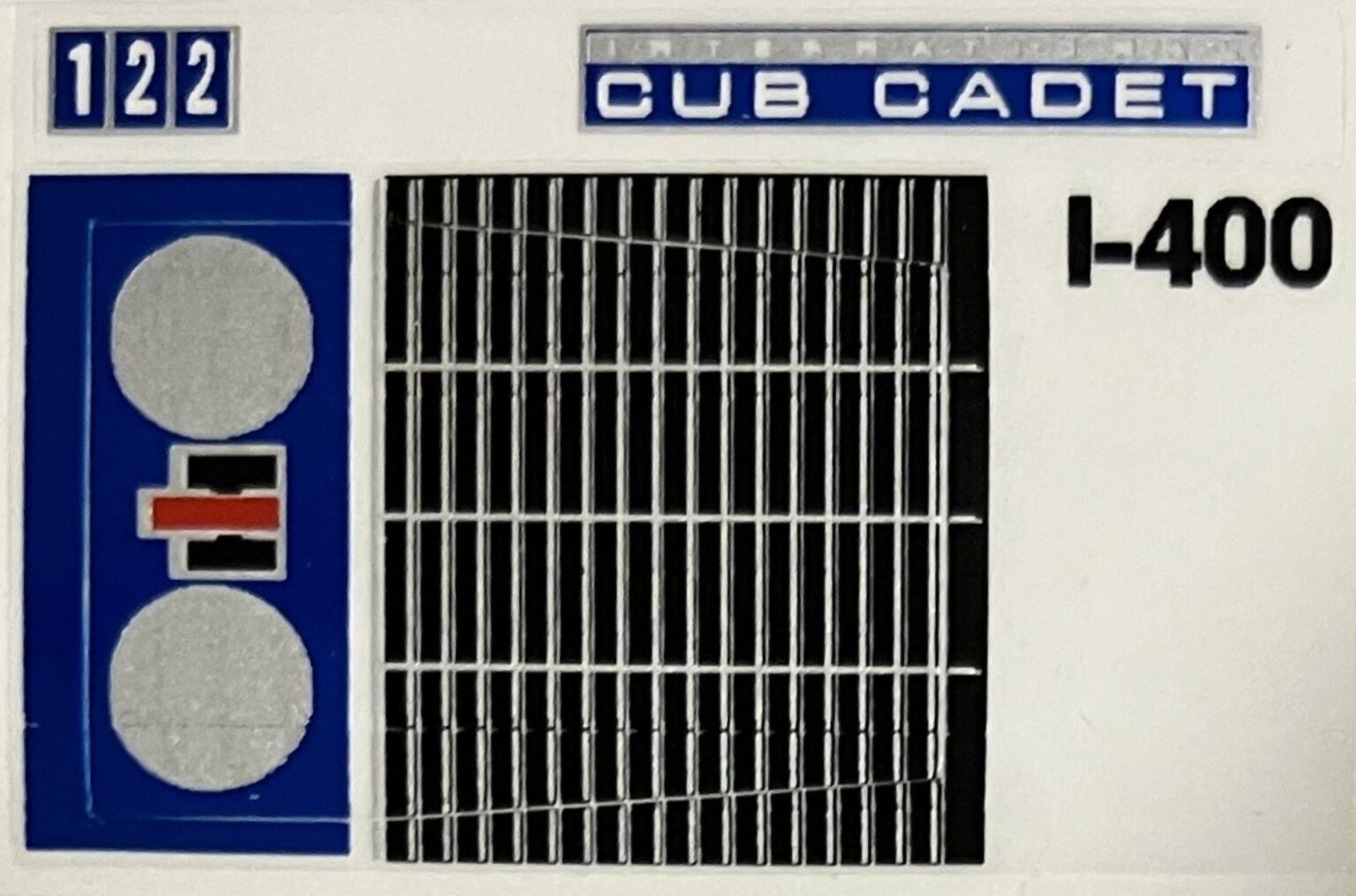 Decal 1/16 Cub Cadet 122 set - DI400 - Midwest Decals & Farm Toys