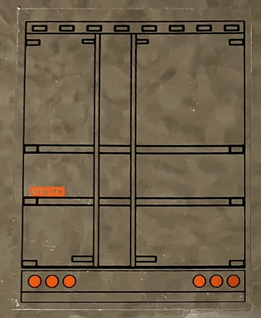 Decal Trailer Rear Doors 1/64 - DX837 - Midwest Decals & Farm Toys