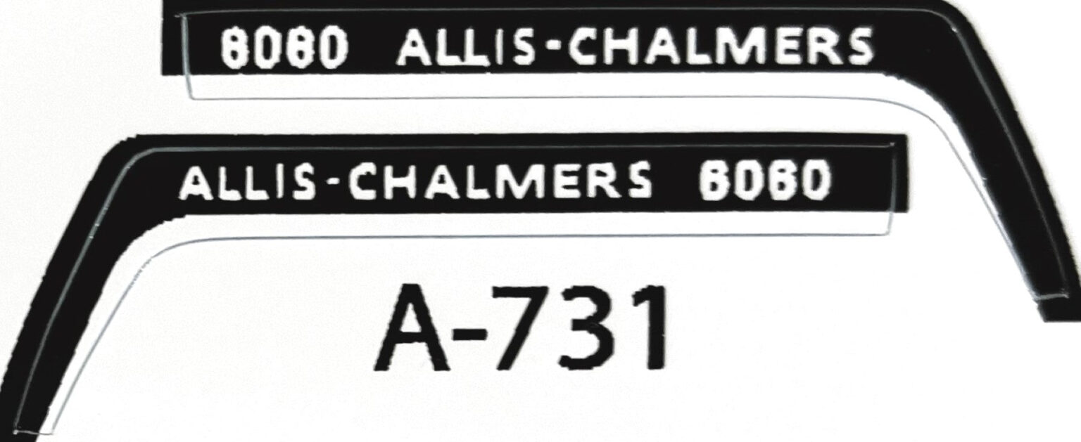 Decals 1/64 Allis Chalmers 6060 Tractor Set -DA731 - Midwest Decals ...
