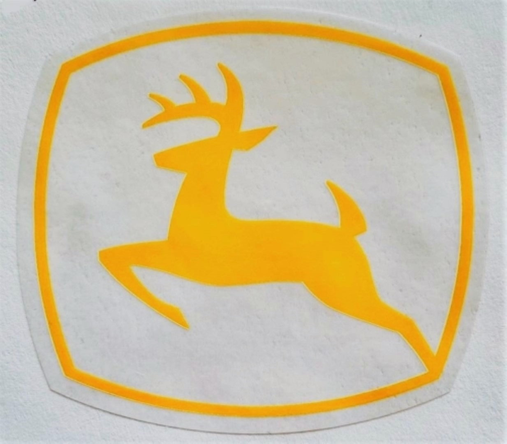 Decal John Deere Logo - Yellow Deer on clear 1 11/16" - DJ2931 ...