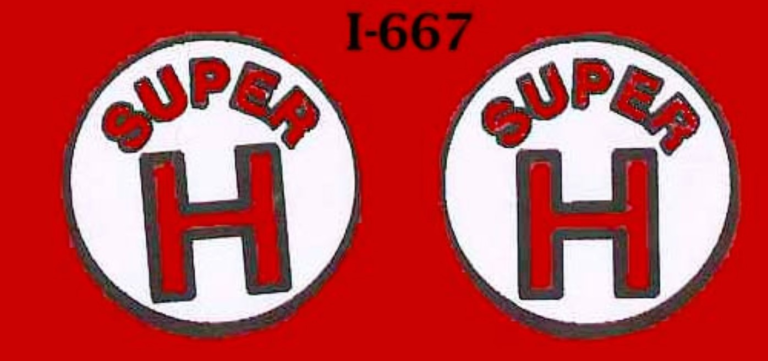 Decal 1/08 Farmall Super H Model Number - DI667 - Midwest Decals & Farm ...