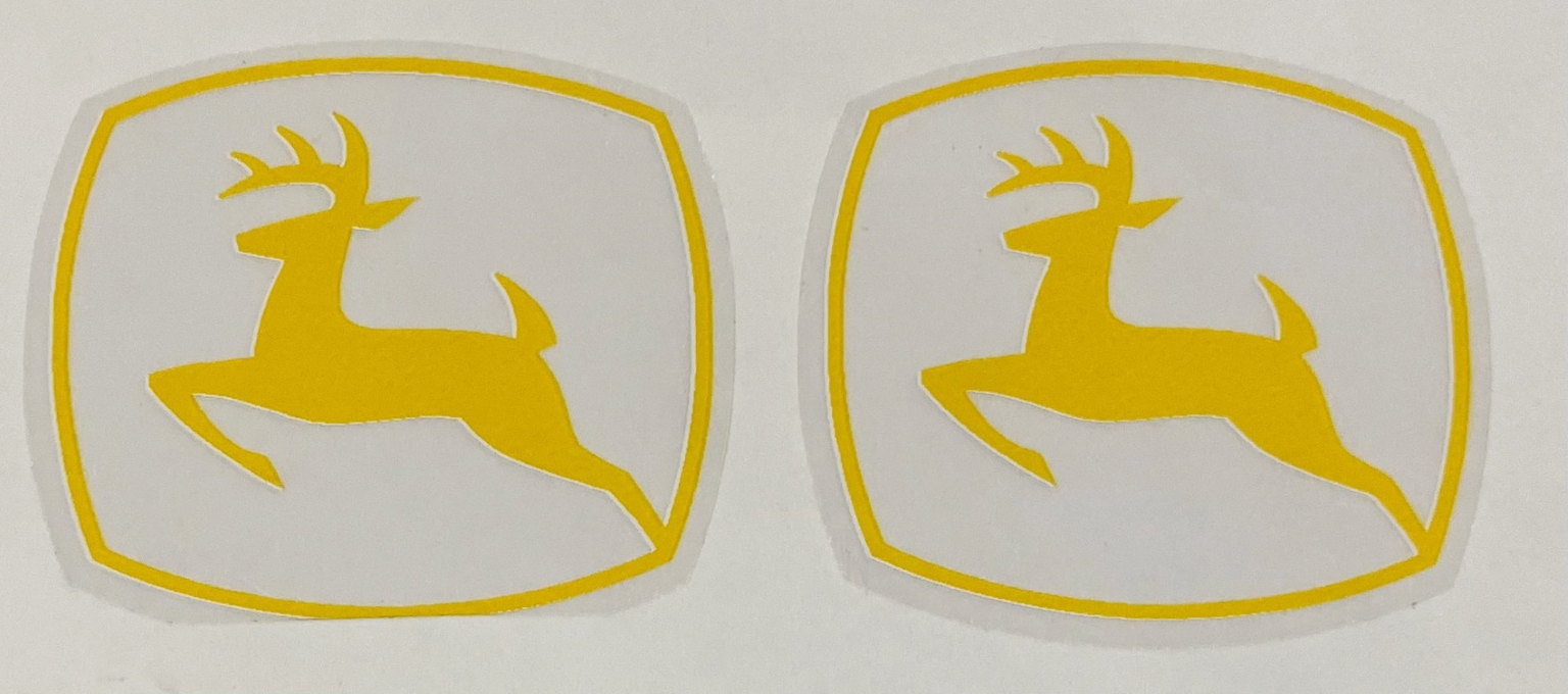 Decal John Deere Logo - Yellow Deer on clear 1 11/16" - DJ2931 ...