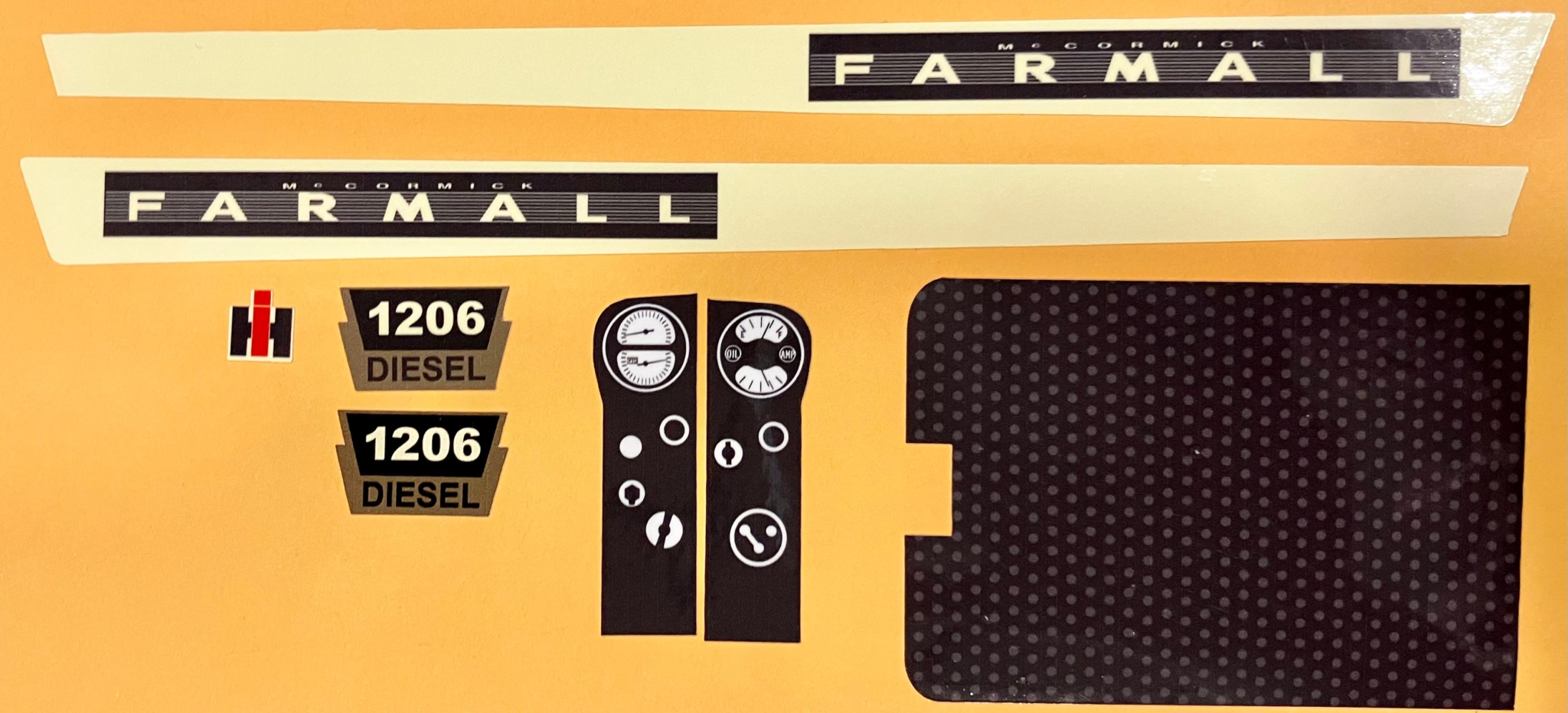 Decal 1/08 Farmall 1206 Set - DI4513 - Midwest Decals & Farm Toys