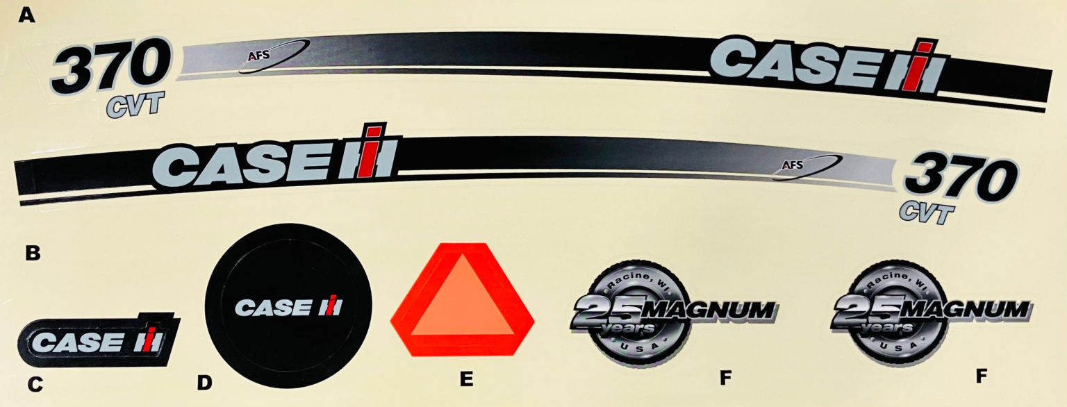 Decal Case IH 370 CVT Magnum 25th Anniversary Pedal Decal Set DCP1851 ...