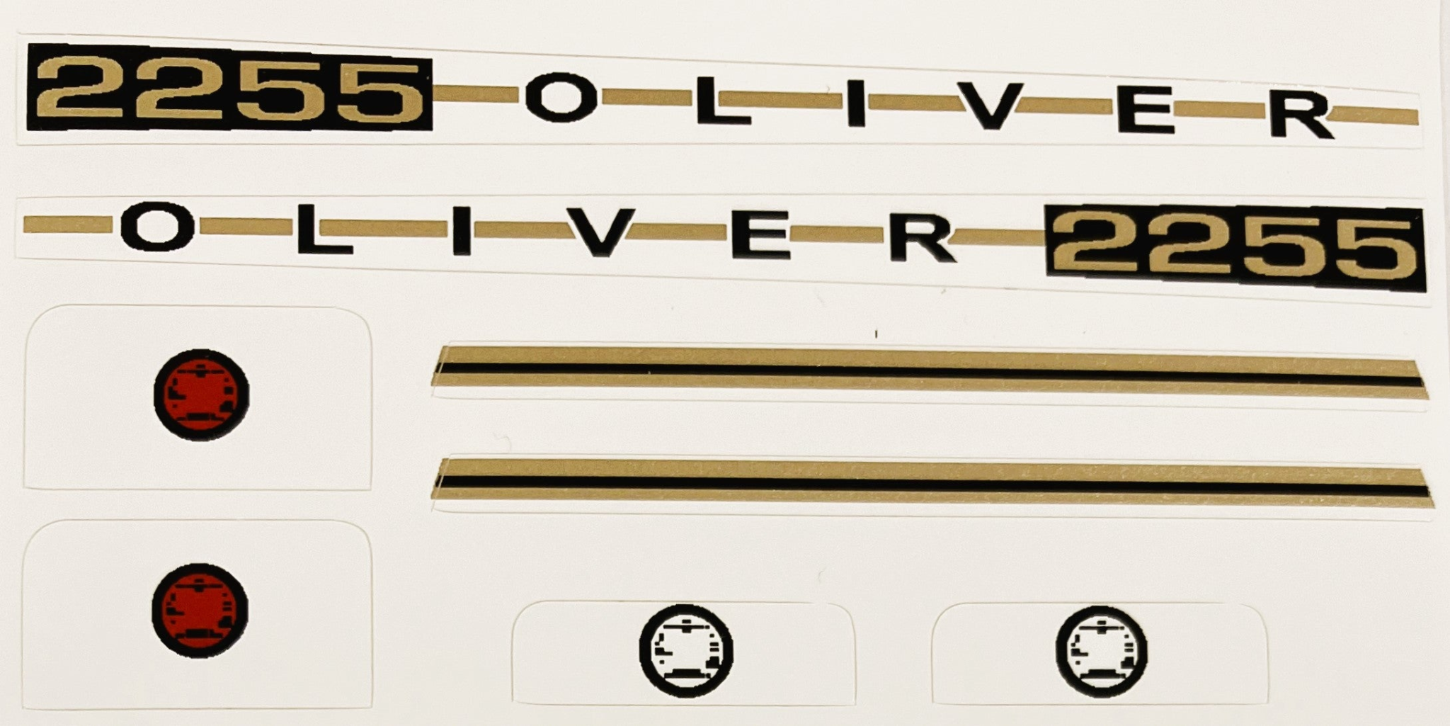 Decal 1/16 Oliver 2255 Set - DO159 - Midwest Decals & Farm Toys