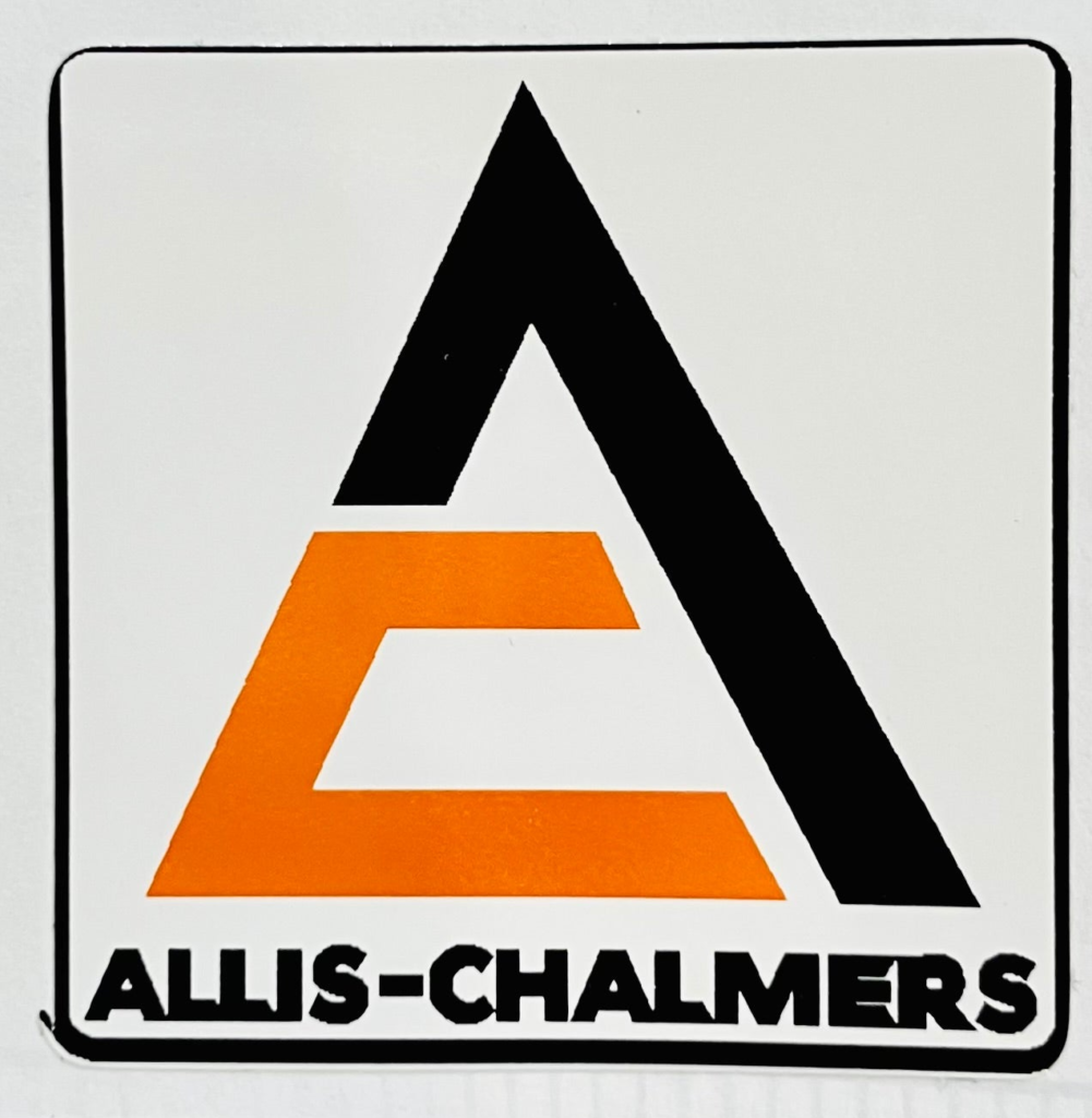 Decal Allis Chalmers Logo (Black, Orange on White) - 1 1/2" (2) - DA948 ...