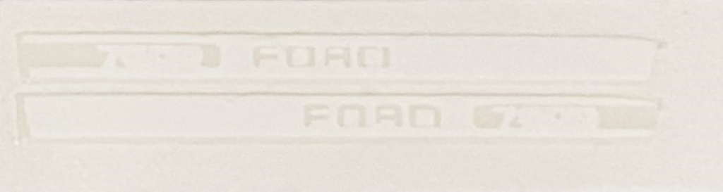Decal 1/64 Ford 7600 Hood - DF774 - Midwest Decals & Farm Toys