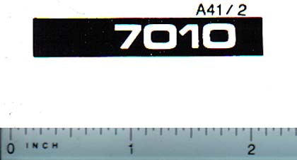 Decal 1/16 Allis Chalmers 7010 Model Numbers (white on black) - DA41 ...