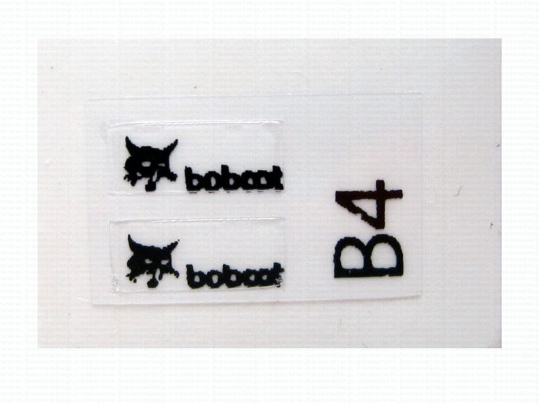 Decal Bobcat Logo 1/4" (Black) DB4 - Midwest Decals & Farm Toys