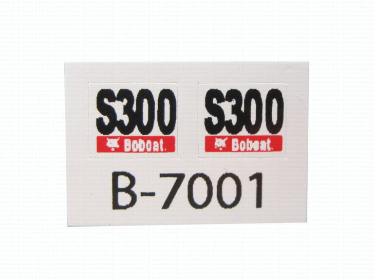 Bobcat S-300 1/50 Model Numbers Industrial Equipment Decals-DB7001 ...